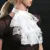 Fake Collar Victorian Renaissance detachable collar Ruffled Lace Jabot ...