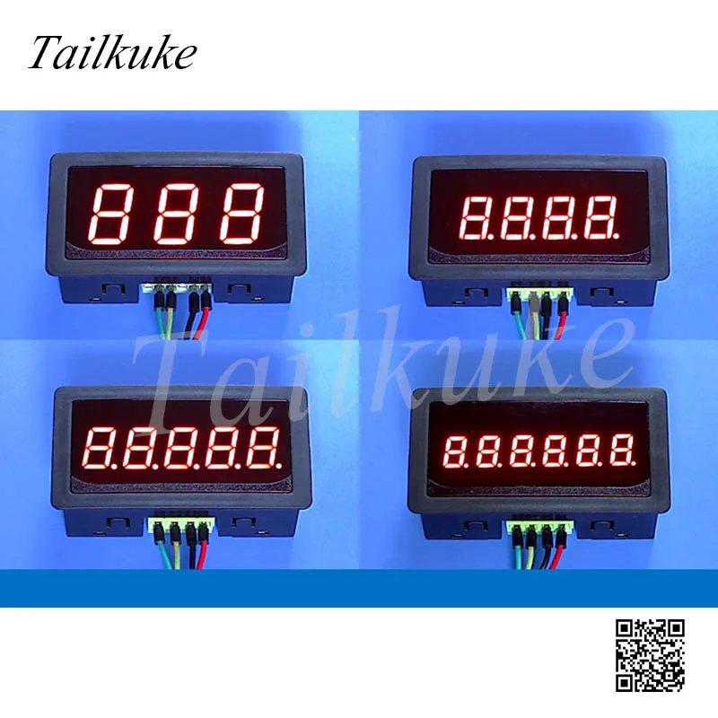3 digit 4 digit 5 digit 6 digit Modbus Digital Tube RS485 Header Serial LED Display PLC Text ...