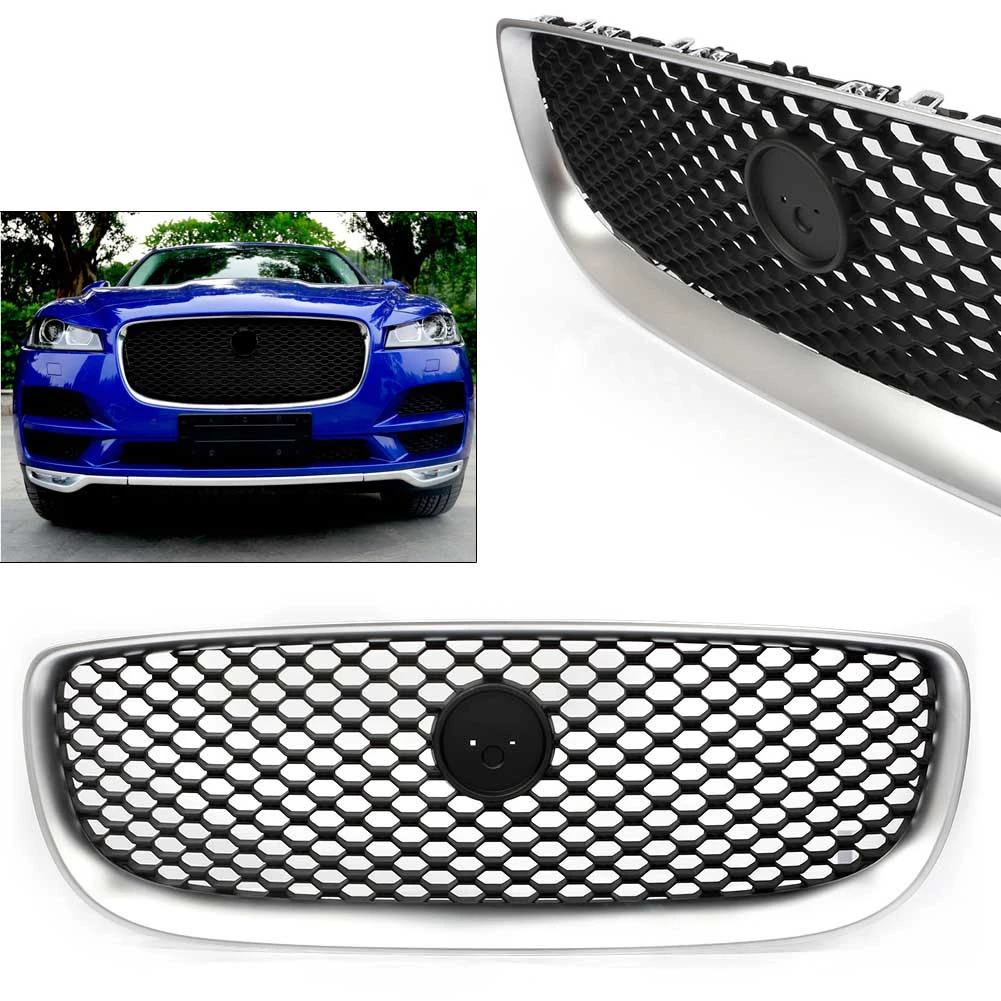 Front Grille Bumper Mesh Grill For Jaguar XE 2015 2016 2017 2018 Black ...