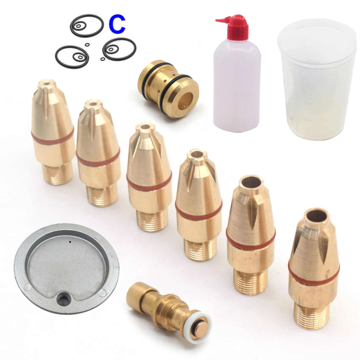 Gelcoat Dump Air Spray Gun resin hand-held Nozzles hand-hel Nozzles for ...