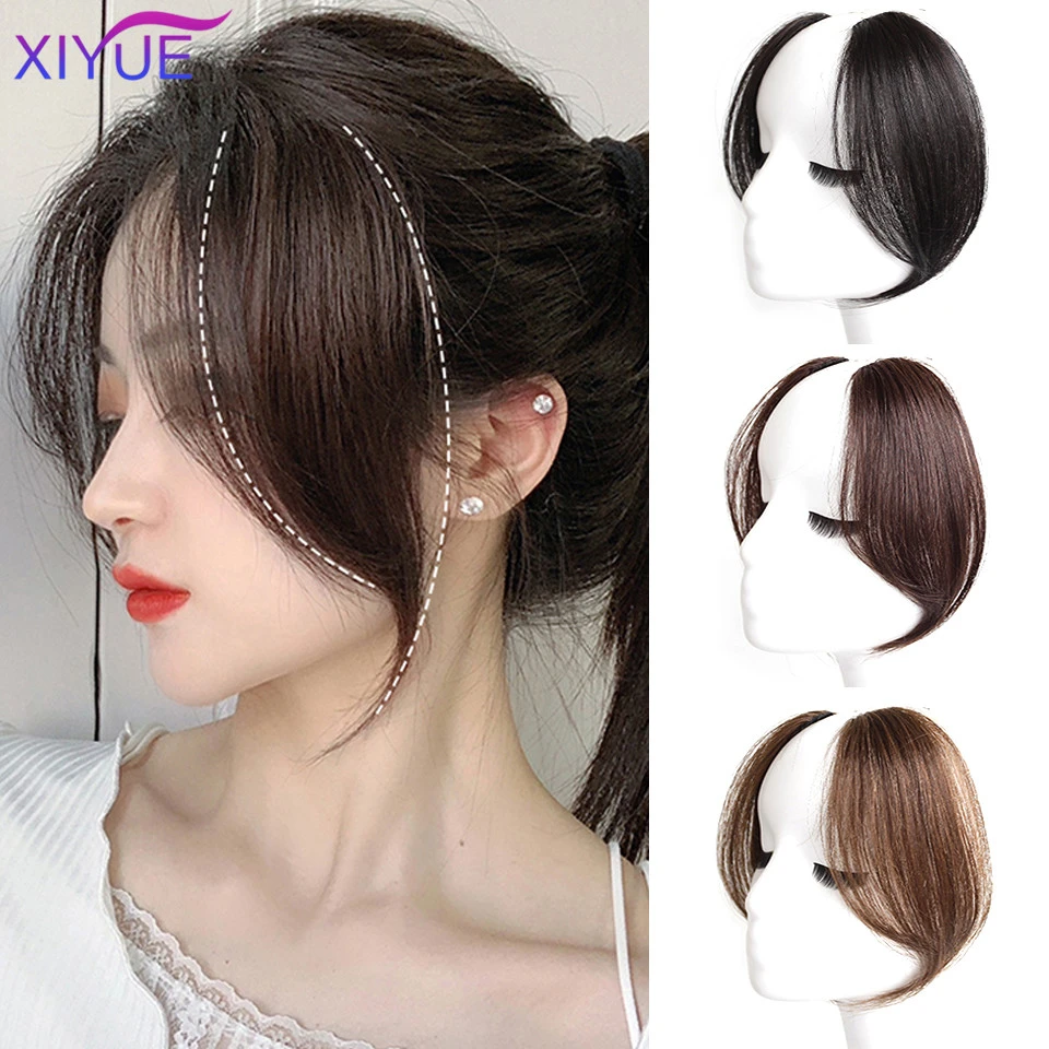 Xiyue Middle-part Bangs Hair Extensions Clip In The Front Side Bangs ...