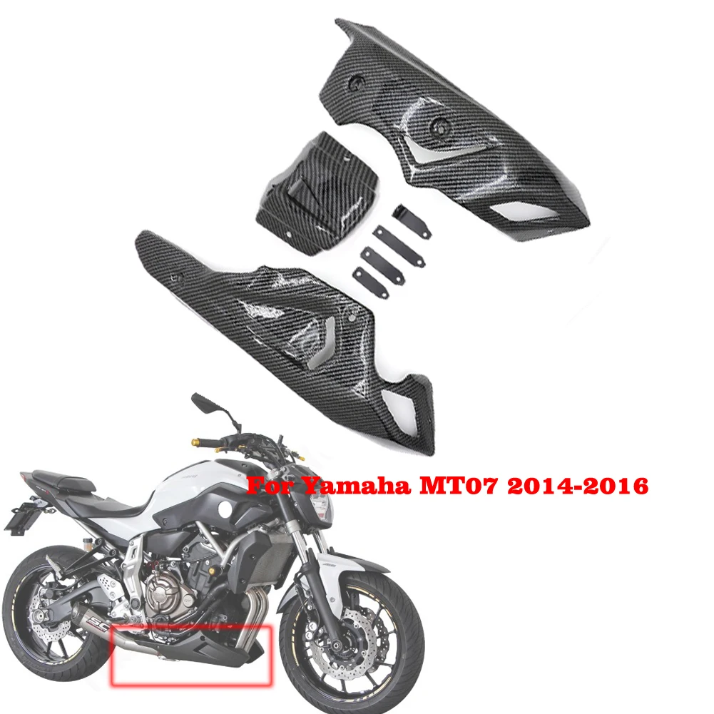 For Yamaha MT07 FZ 07 Motorcycle Belly Pan Engine Spoiler Lower Fairing ...
