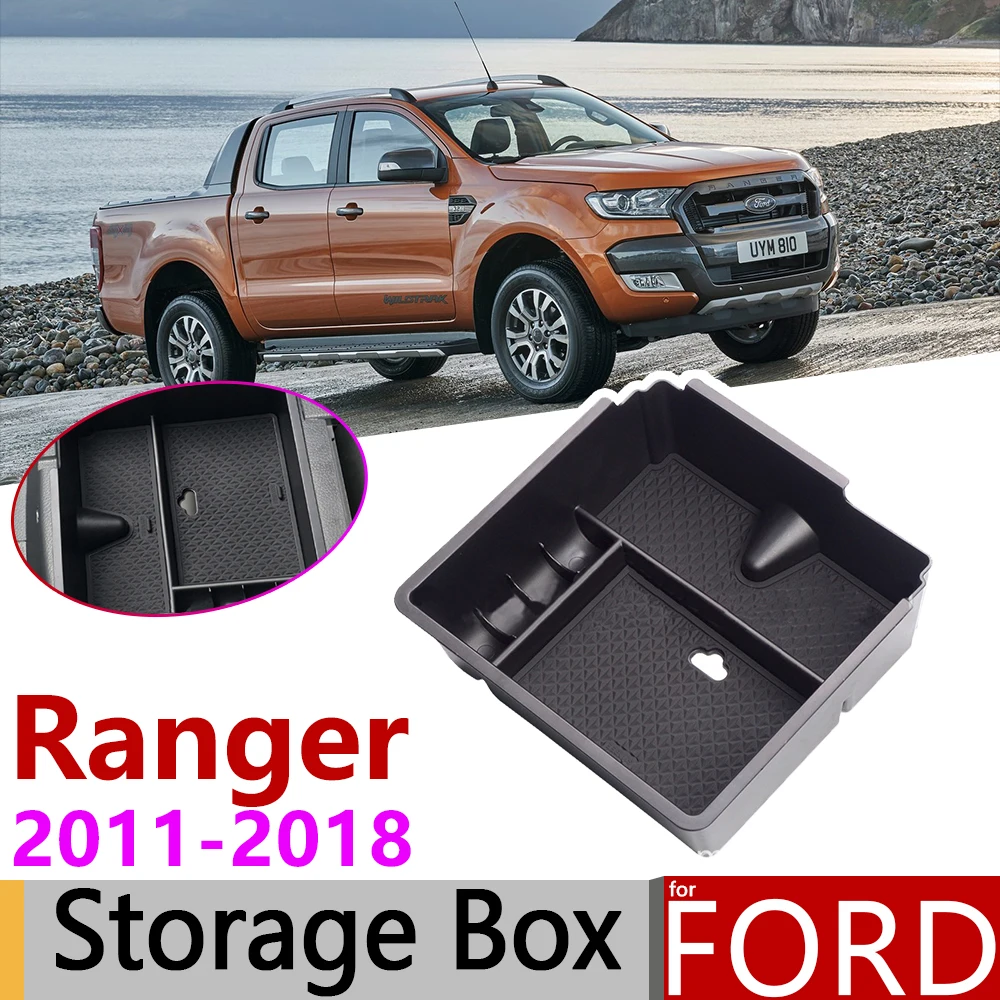 for Ford Ranger 2011~2018 of Armrest Box Storage Stowing Tidying Car ...