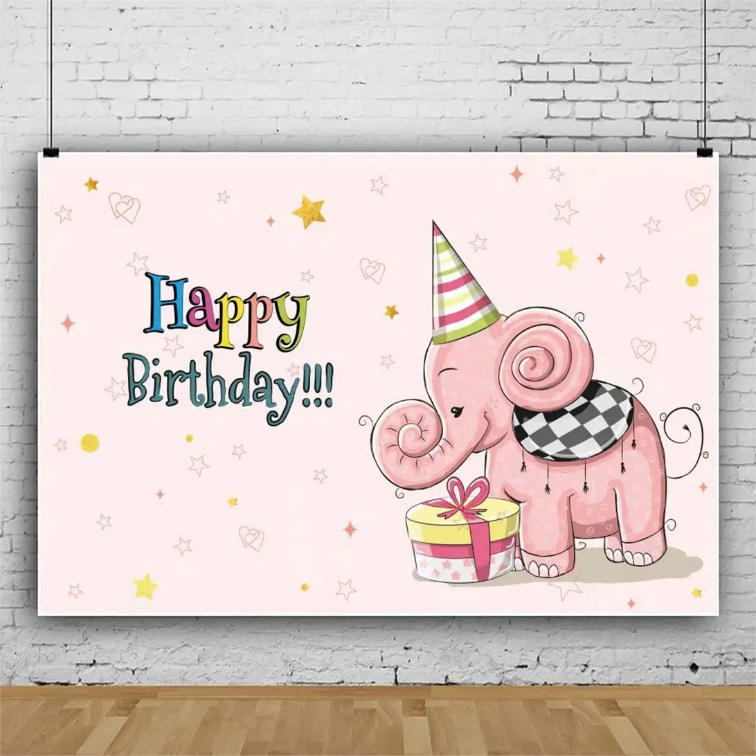 Happy Birthday Pink Elephant