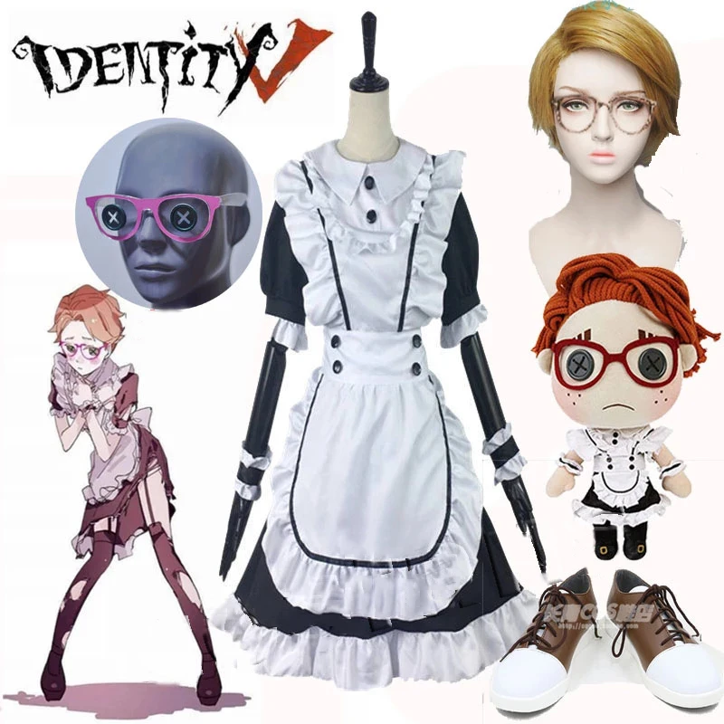Game Identity V Lucky Guy Maid Costume Cosplay Women Men Girls Cafe ...