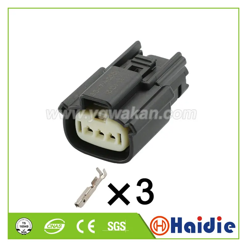 Free Shipping 2sets 3pin Molex Auto Wire Harness Connector Electric ...