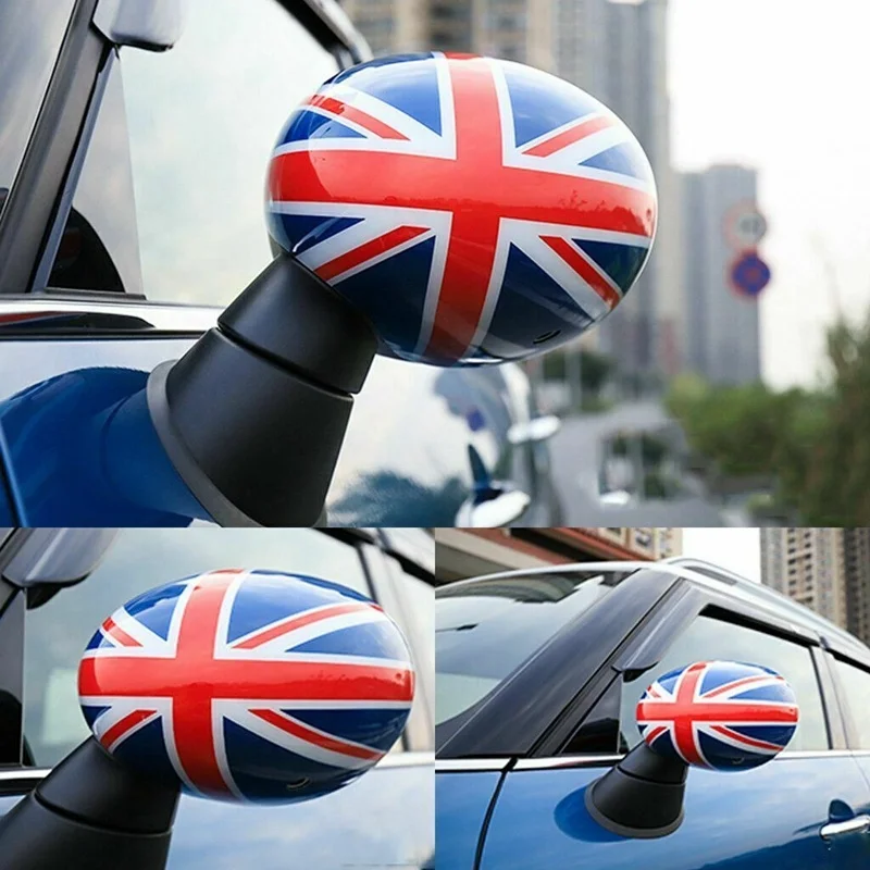 Car Door Side Red/Blue UK Flag Mirror Covers for Mini Cooper R55 R56 ...
