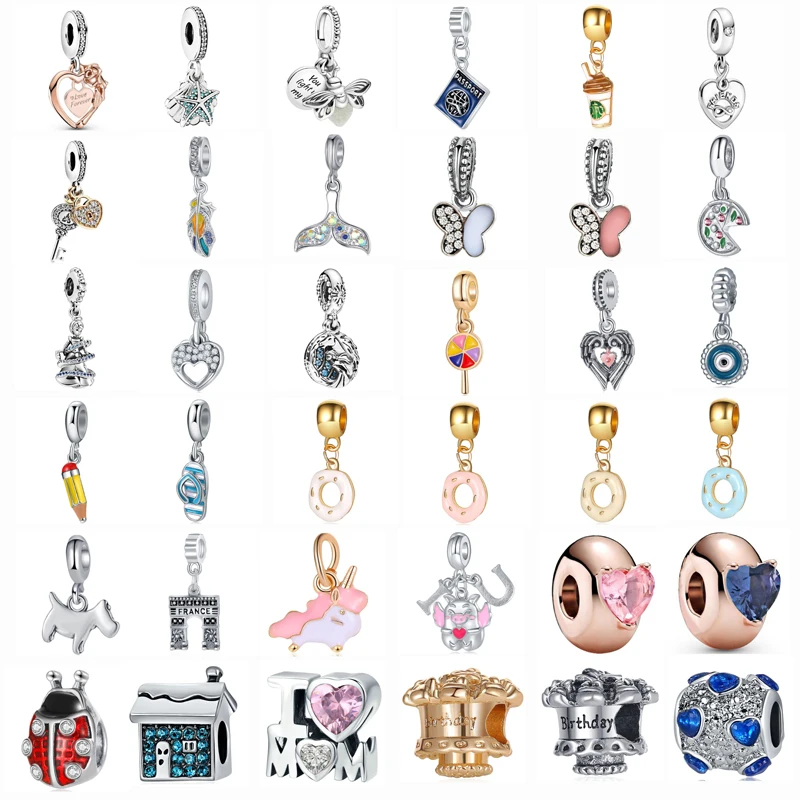 Nueva moda exquisita Donut colgante Ladybug Cute Cake Beads Fit ...