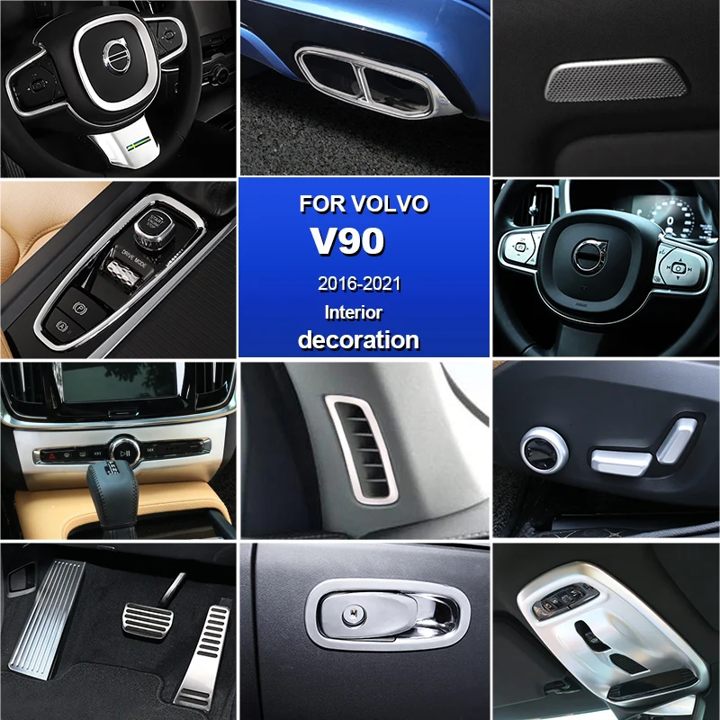Abs/stainless Steel For Volvo V90 S90 Accessories 2017 2018 2019 2020 ...