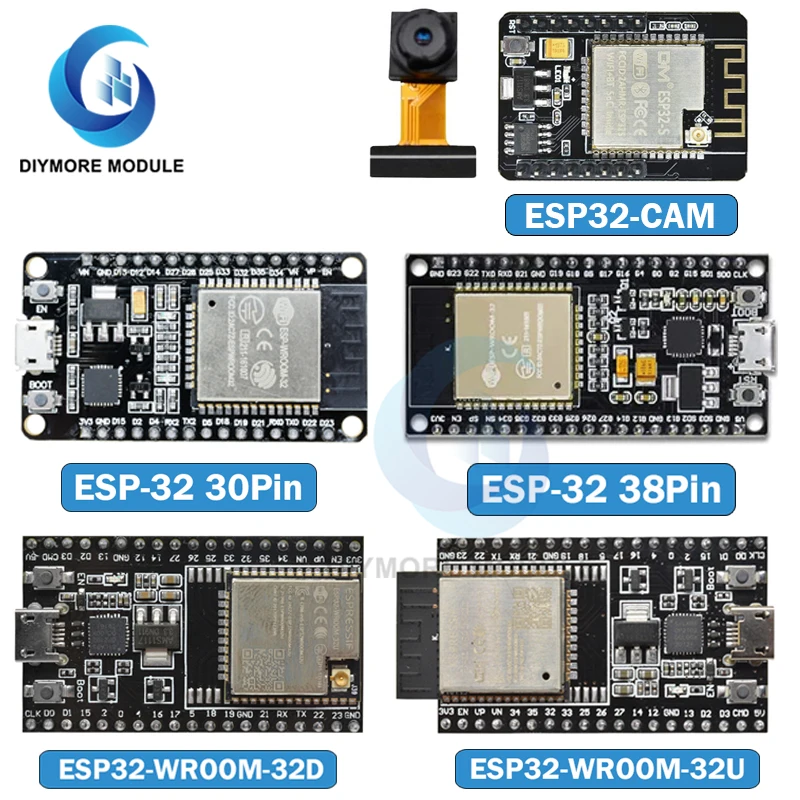 ESP 32 ESP CAM ch340 placa de desenvolvimento sem fio wifi bluetooth ...