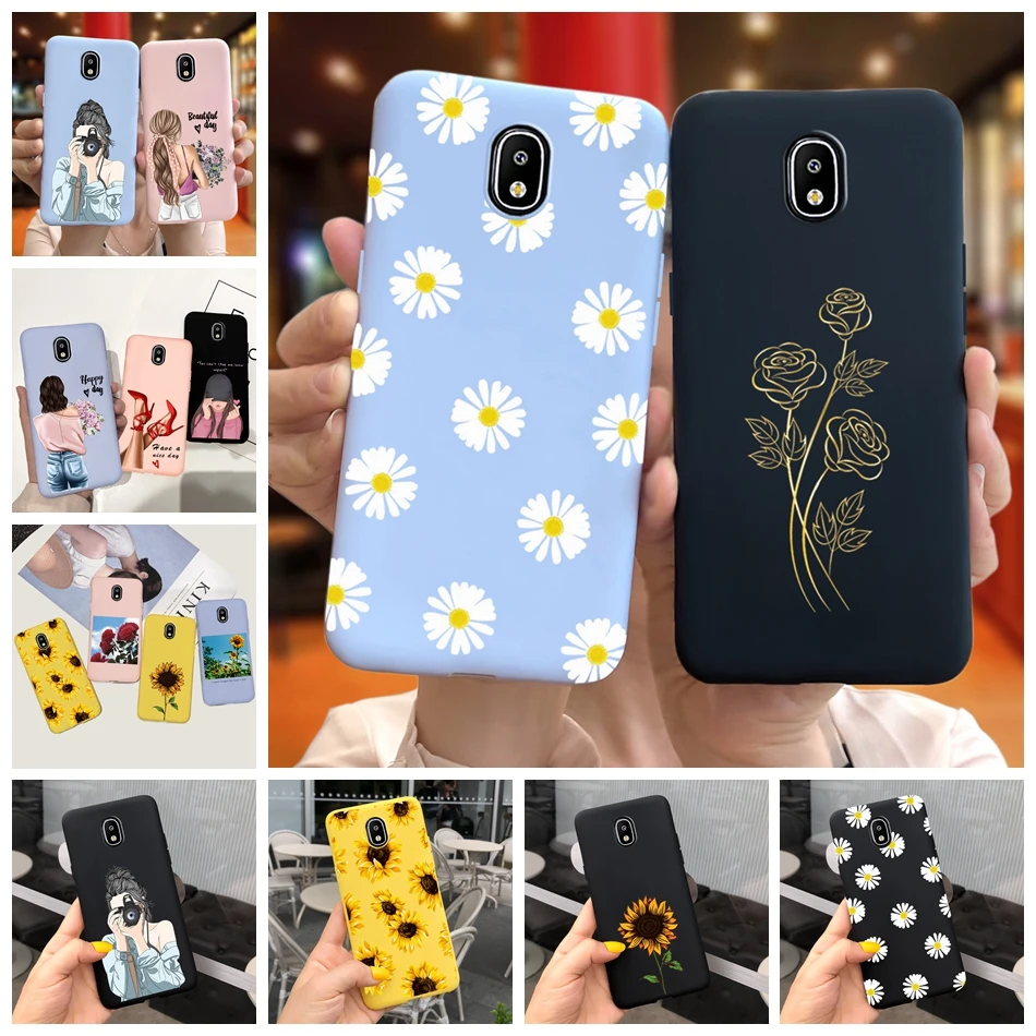 Flower Case For Samsung Galaxy J7 2017 J 7 J730 SM-J730F J7 Pro 2017 ...