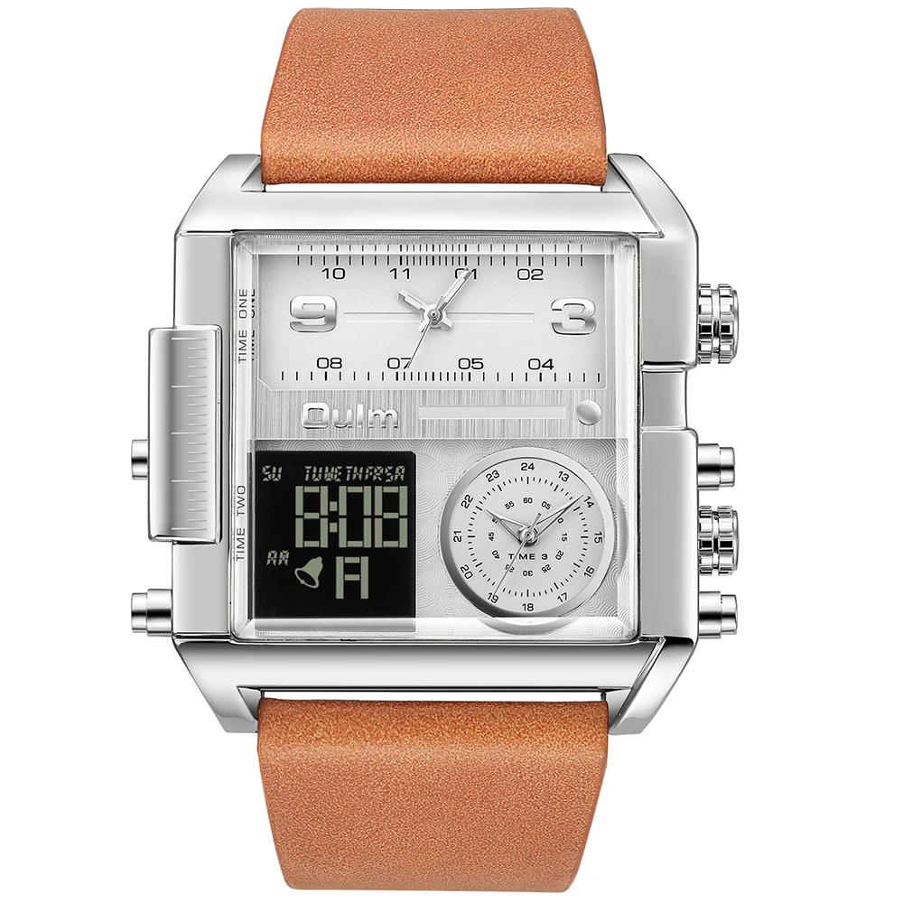 2021 Top Brand Classic Square Wristwatches Men's Quartz Watch Week ...