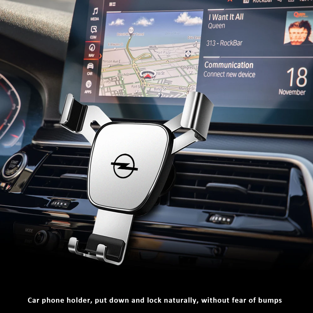 360° Car Phone Holder Mount Clip Holder Leather Gravity Car Bracket Fit ...