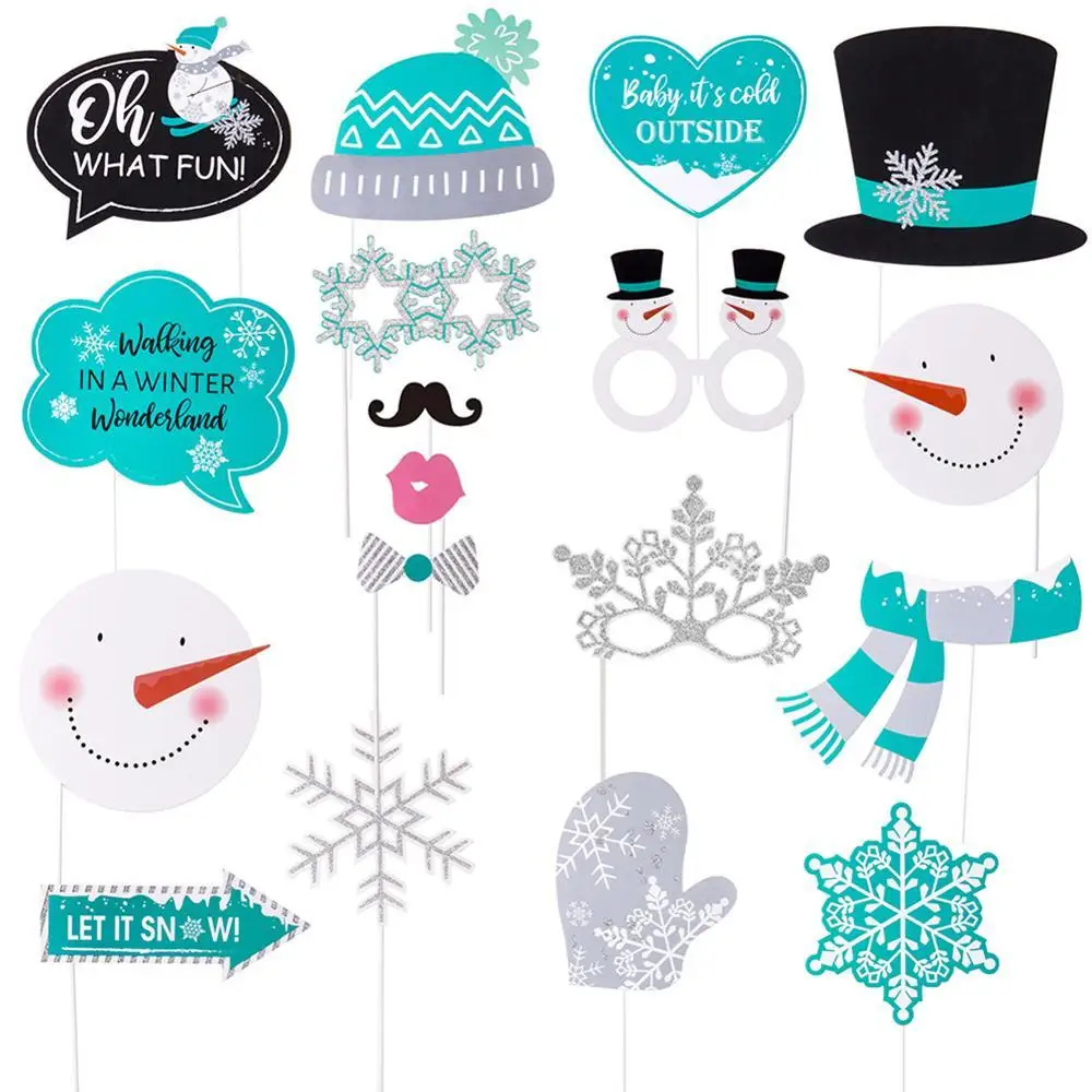 Snowman Photo Booth Props
