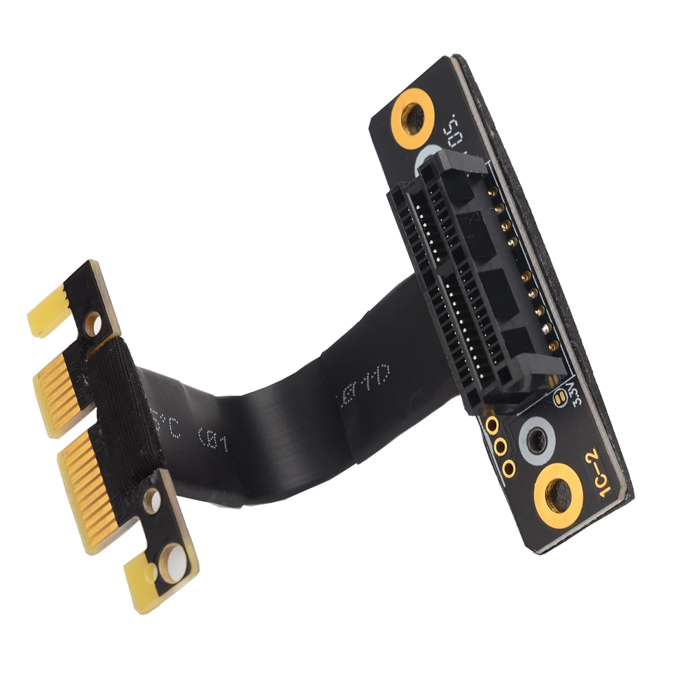 Cabo de extensão pcie 3.0x1 para x1, pci e 8g/bps dual vertical 90 ...