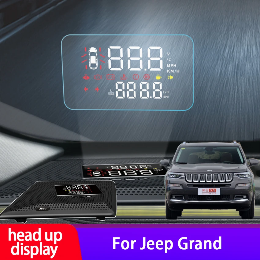 Auto-Sicherheit-Fahren-Bildschirm-f-r-Jeep-Grand-Cherokee-2018-2019-HUD ...