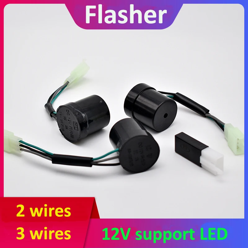 Flasher-Relay-Turn-Signal-DC12V-2Pins-3Pins-Buzzer-Beep-Flasher-Relay ...