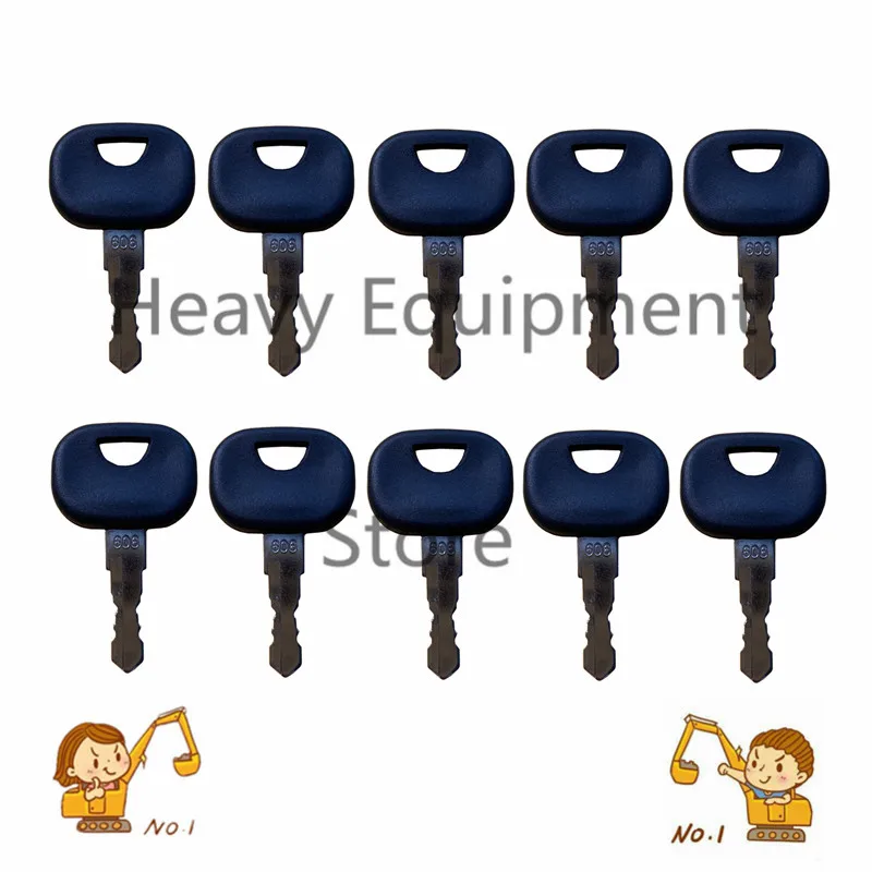 10-Pcs-606-14606-Start-Ignition-Switch-Key-For-Liebherr-John-Deere ...