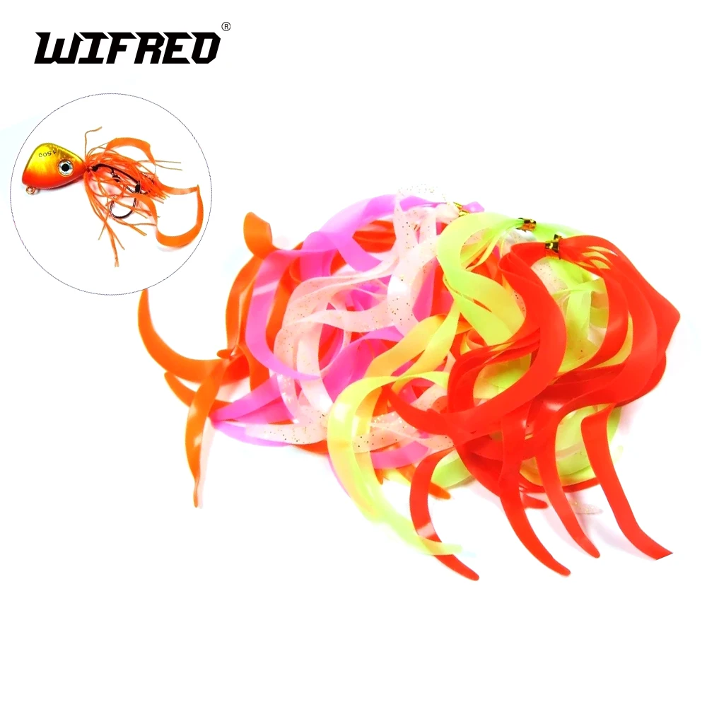 30pcs Multiple Color Luminous silicone lure skirt trailers integrated ...