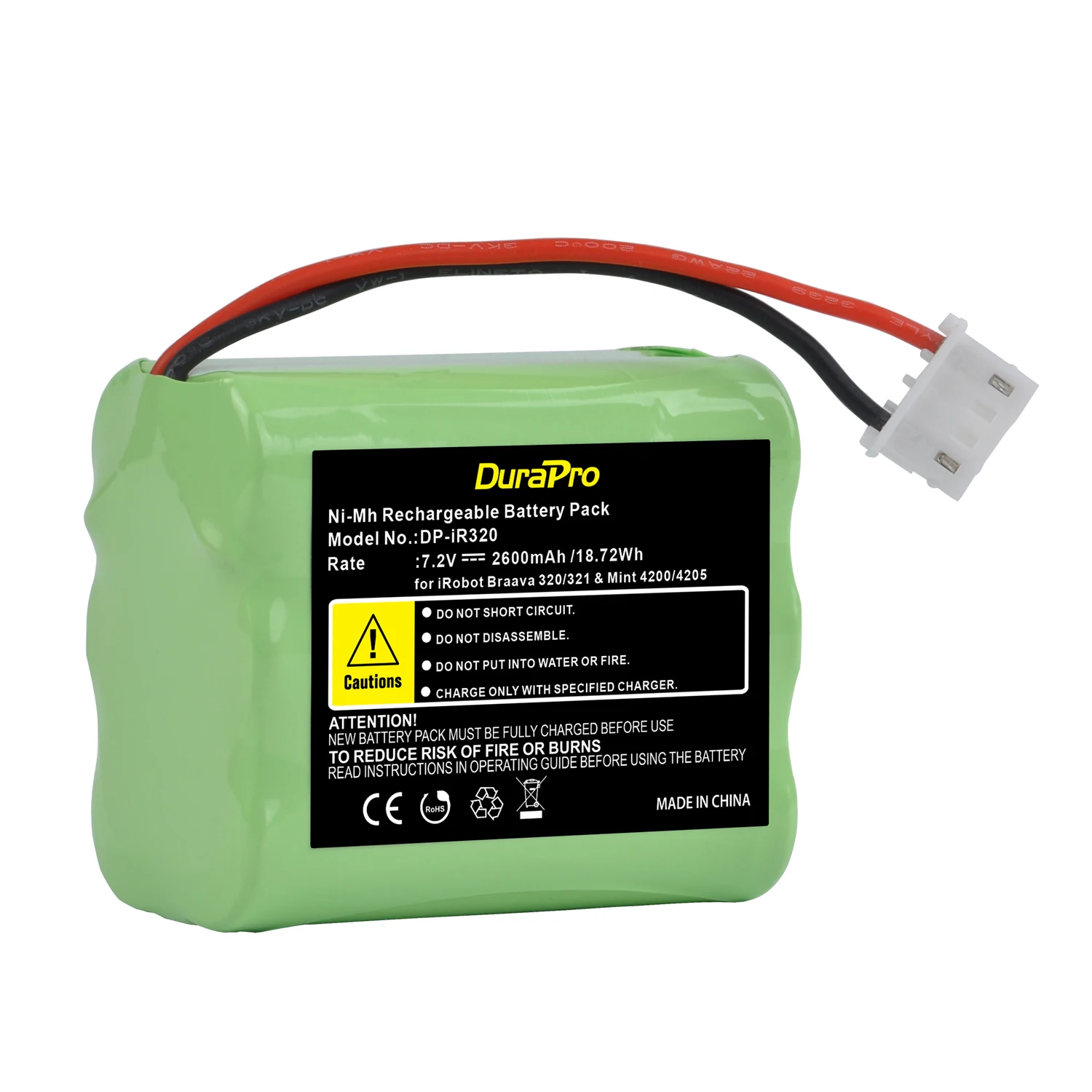 Batería recargable Ni MH iR320 de 7,2 V y 2600mAH para iRobot Braava ...