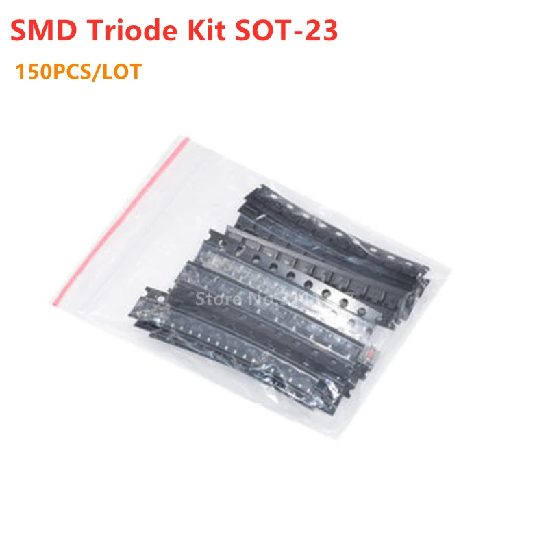 150PCS/LOT SOT-23 Transistor Kit Assorted Set S9012-S9014 BAV90 BAV70 ...