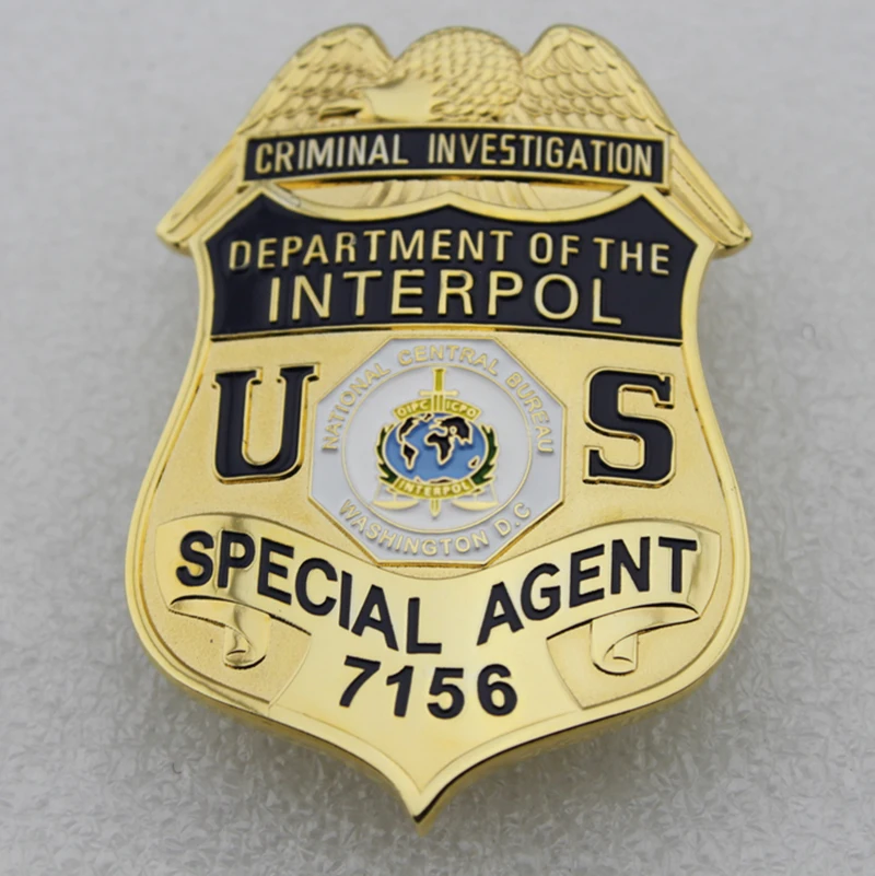 Classic criminal investigation department of the interpol special agent ...