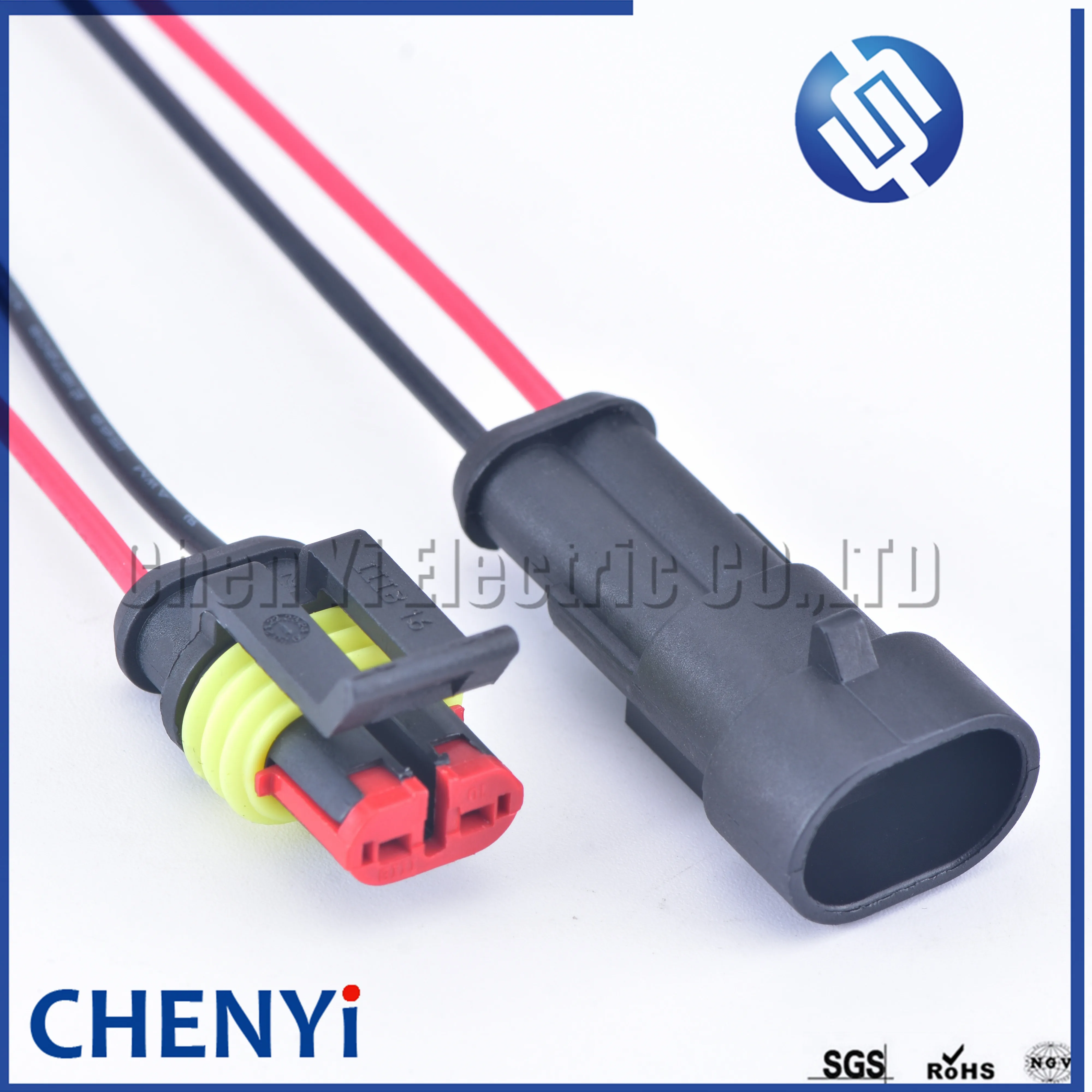 2-Pin-Male-Female-AMP-Super-Seal-Waterproof-Electrical-Automotive ...
