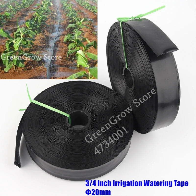 200m/roll 3/4" Φ20mm Drip Spray Tape Agriculture Irrigation Hose Farm ...