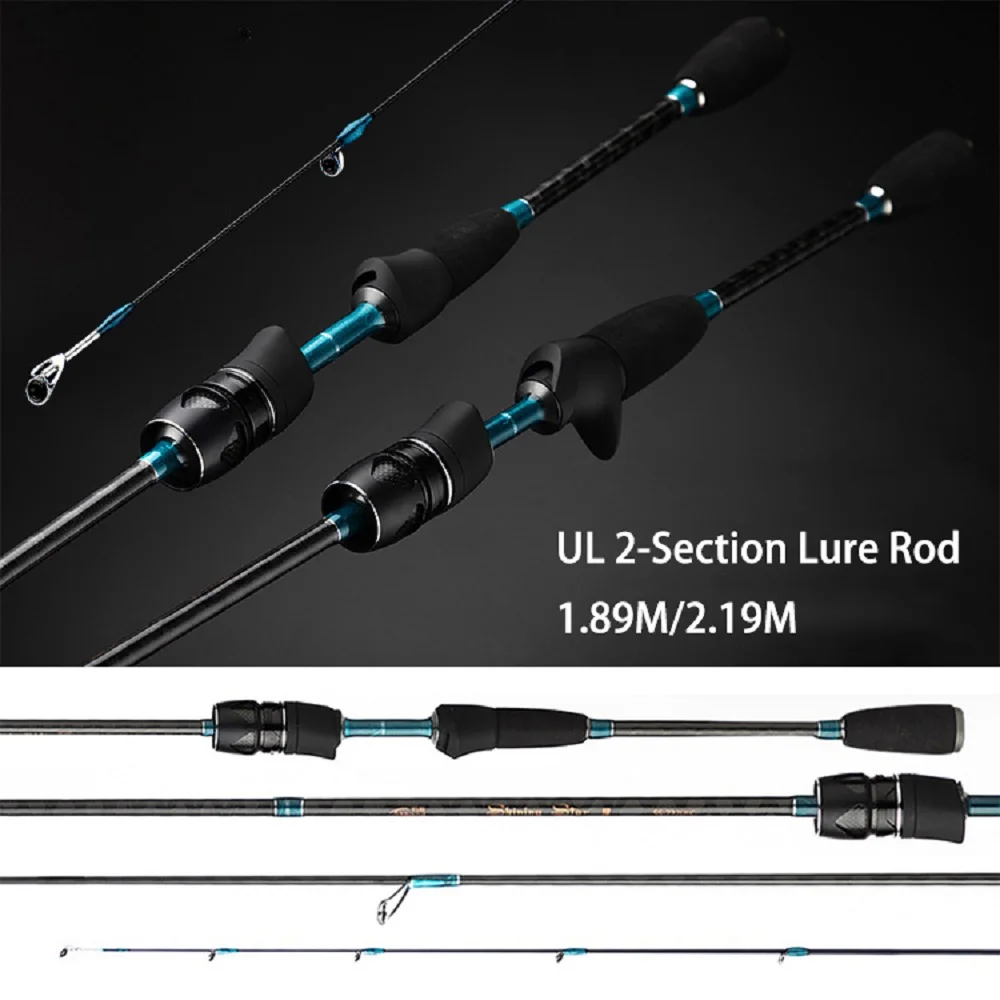 84g Ultralight Fishing Rod UL Super Soft Spinning/Casting 1.89/2.19M ...