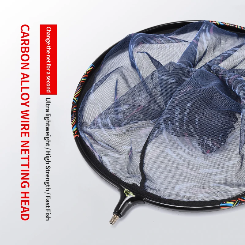 Head-Fishing-Nets-Brail-Nano-Titanium-Alloy-Landing-Net-Removable-Hand ...