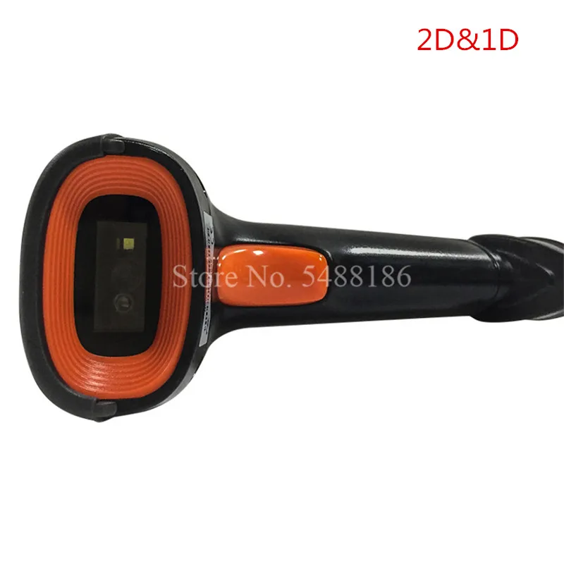 Scanner de codes-barres à lumière rouge 1D-2D, lecteur de codes à ...