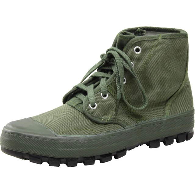 Green Combat Tactical Military Army Boots Outdoor Sport Shoes Canvas ...