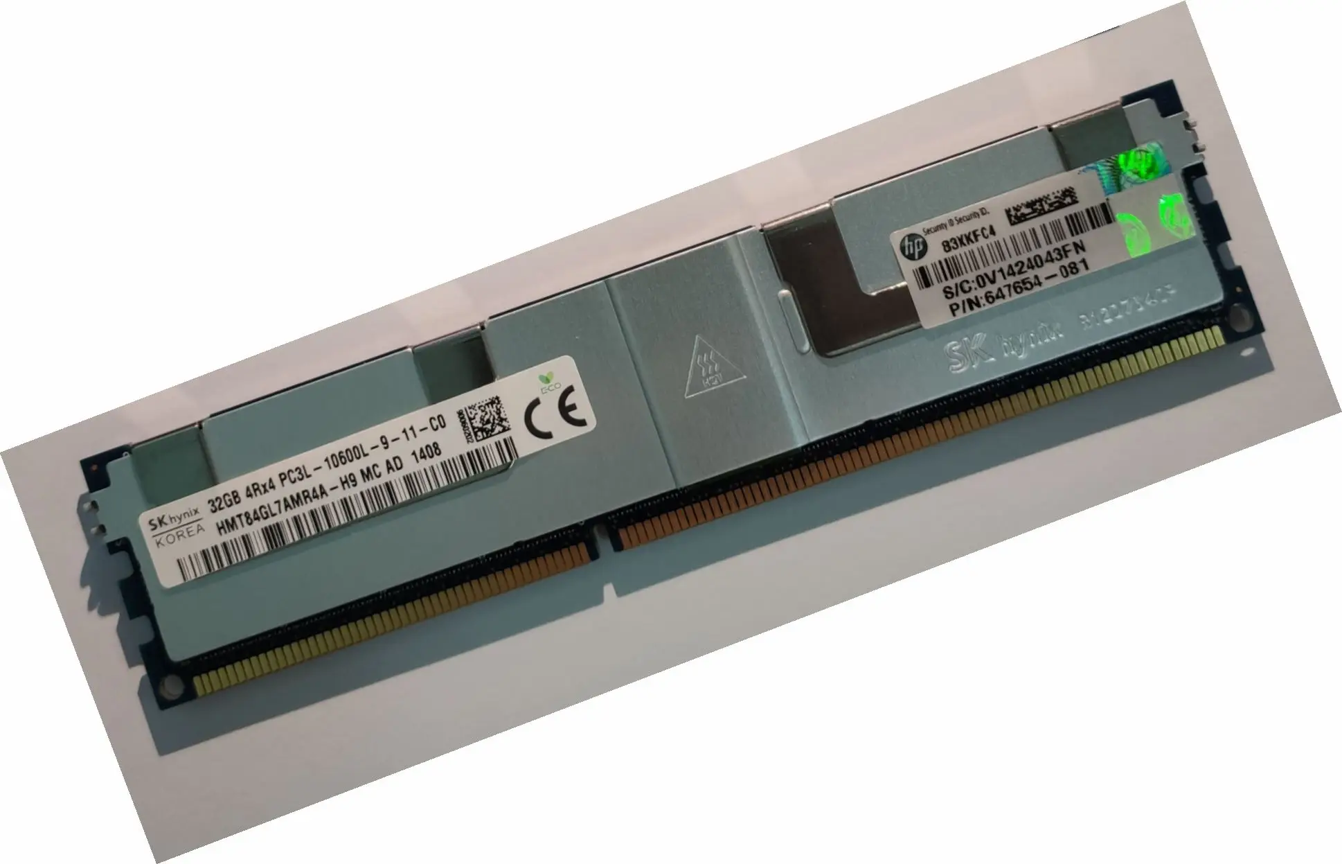 647903-b21 664693-001 647654-lrdimm 081 32g 4rx4 Pc3l-10600l Ddr3 1333 ...