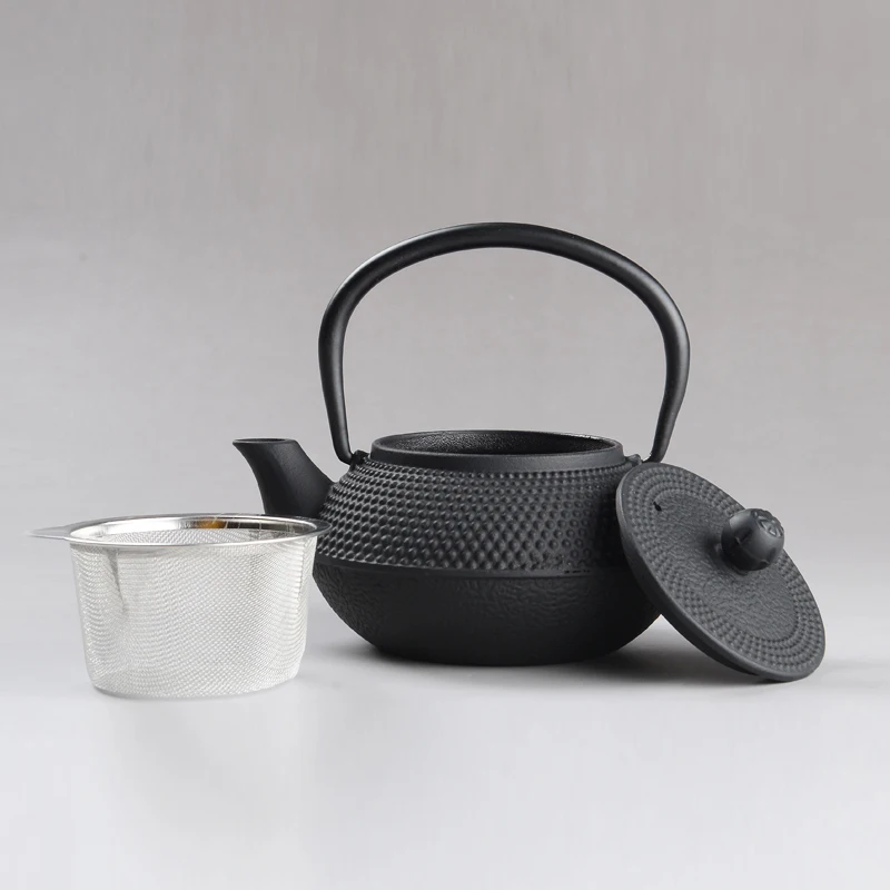 Small-Japanese-Iron-Tea-Pot-with-Stainless-Steel-Infuser-Cast-Iron ...