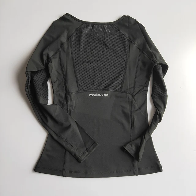 Long Sleeve Breathable Women's Sports & Yoga Mesh T Shirt - Women's ...