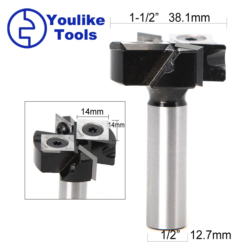1pc 12.7mm Shank 12mm Router Bit With Milling Cutter Cemented Carbide ...