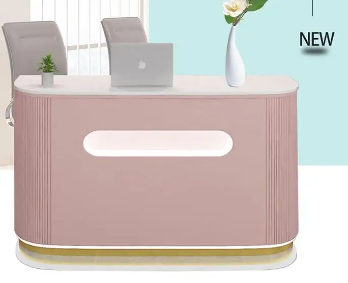 Beauty-salon-solid-wood-reception-desk-cash-register-small-simple ...