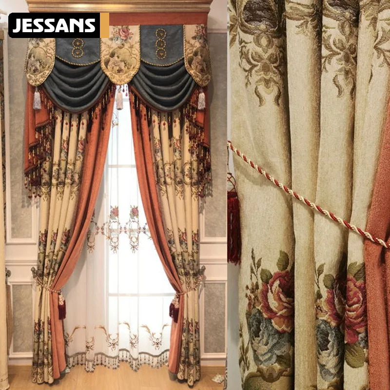 European Luxury Curtains for Window Curtains Styles for Living Room ...