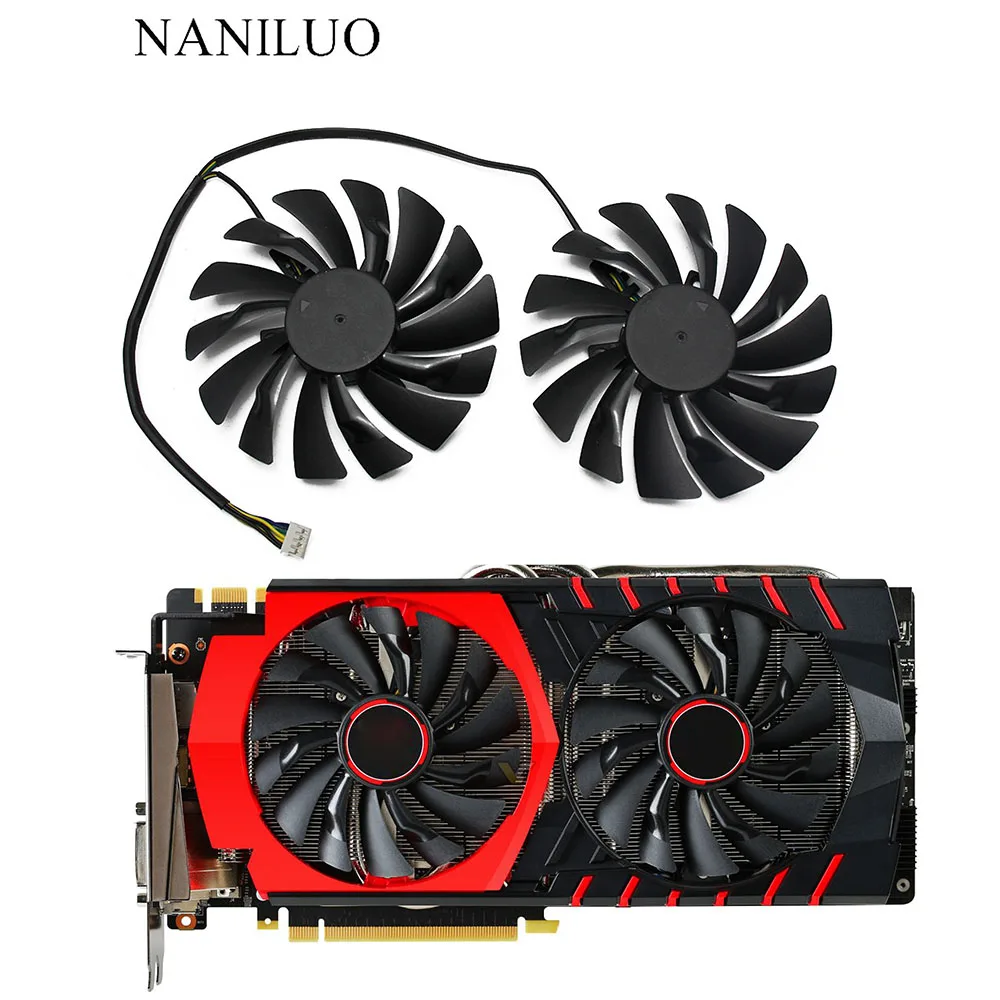 덮개 게이밍 X 그래픽 Ca, 95 mbpc, PLD10010S12HH, 4 핀, MSI GTX 960, GTX 970, GTX ...