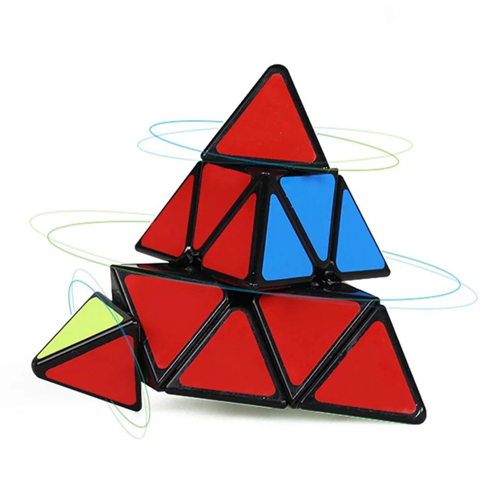 Triangle Pyramid Magic Speed Cube Twist Puzzle Speed Cubes Educational ...