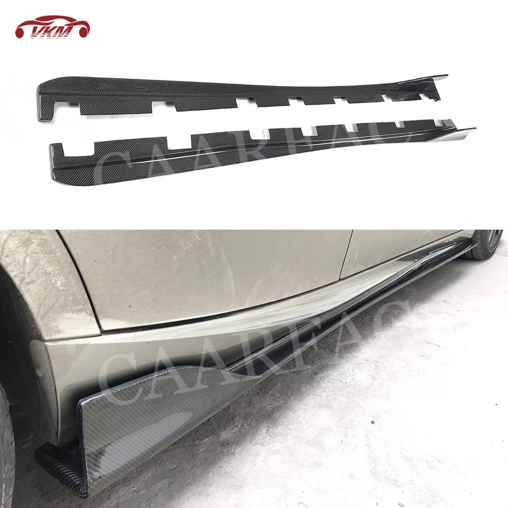 Carbon Fiber/frp Unpainted Black Front Bumper Side Skirts For Lexus ...
