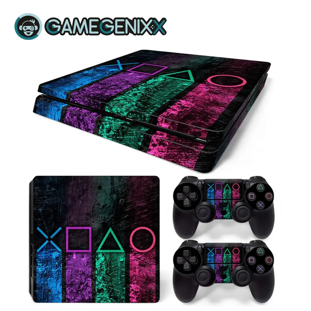 PS4Slim-7001 - Income MESENIXX-Skin Sticker Geometry Design, Vinyl ...