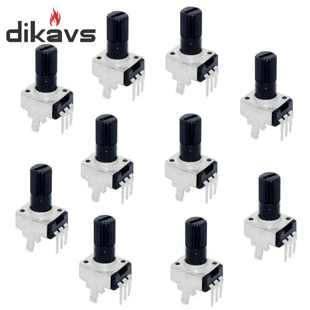 4 Pin Volume Control Rotary Potentiometer 103 B10K 1K 5K 50K 100K ...