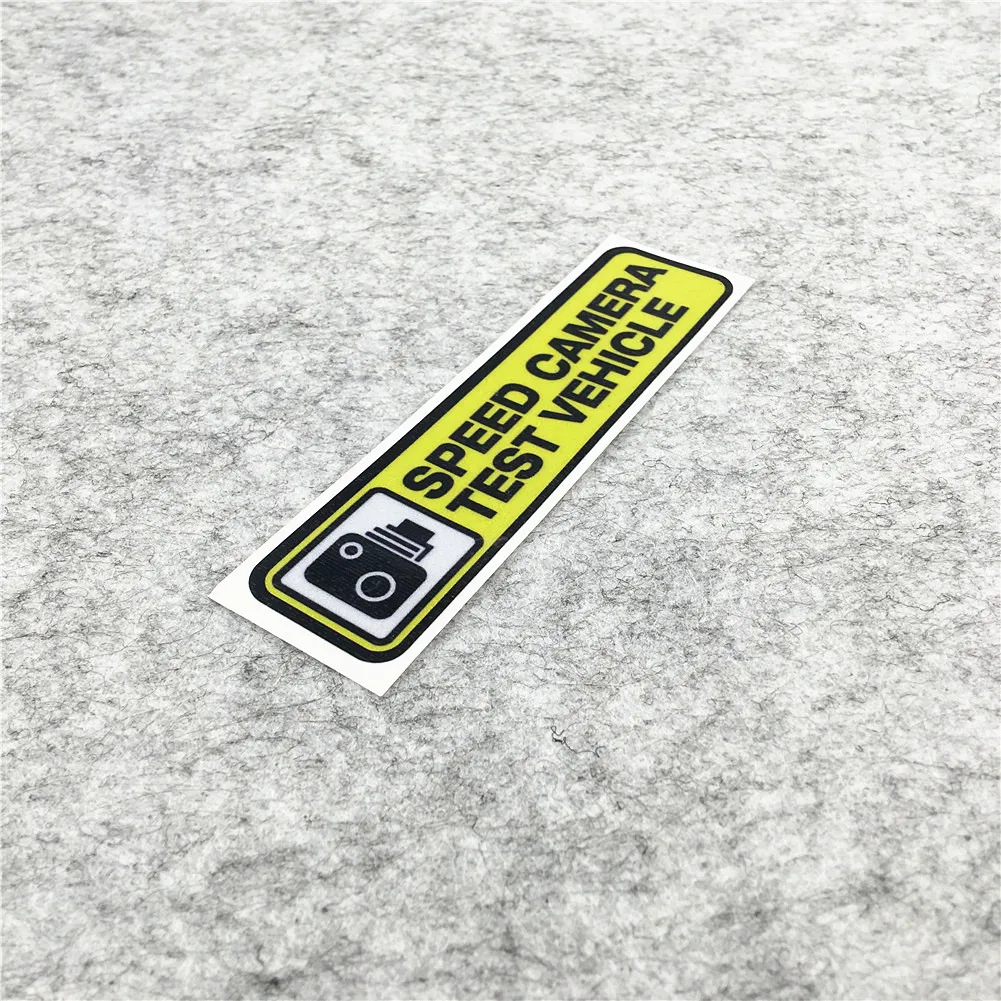 Funny Speed Camera Test Vehicle Stickers Auto Window Tail Warning ...