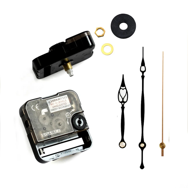 Ostar Silent Movement Plastic Quartz Clock Mechanism With Hands 20 ...