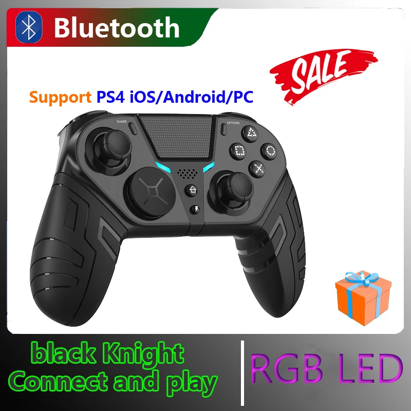 Novo-para-ps4-ios13-android-gamepad-controlador-bluetooth-compat-vel-sem-fio-vibra-o-joysticks ...