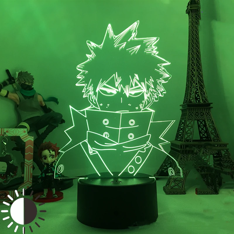 Lighting Night Lights Bakugo 3D Led Desk Lamp Acrylic Night Light Toya ...