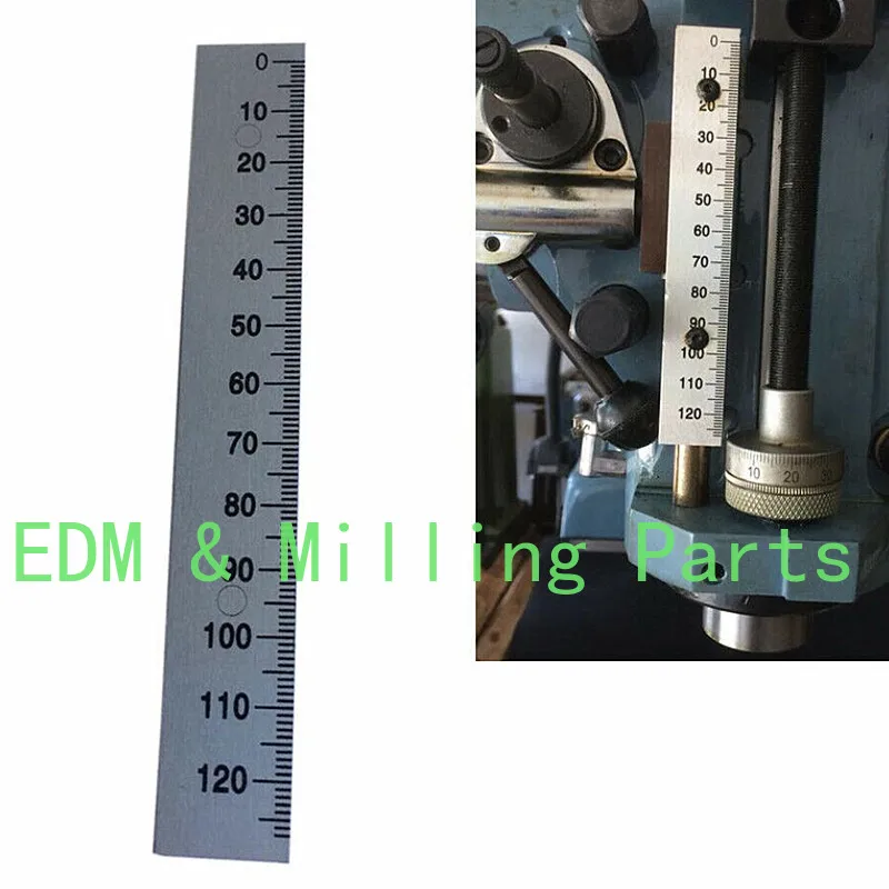 Cnc Milling Machine 0-120mm Depth Feed Rod Scale Ruler Aluminum B159 ...