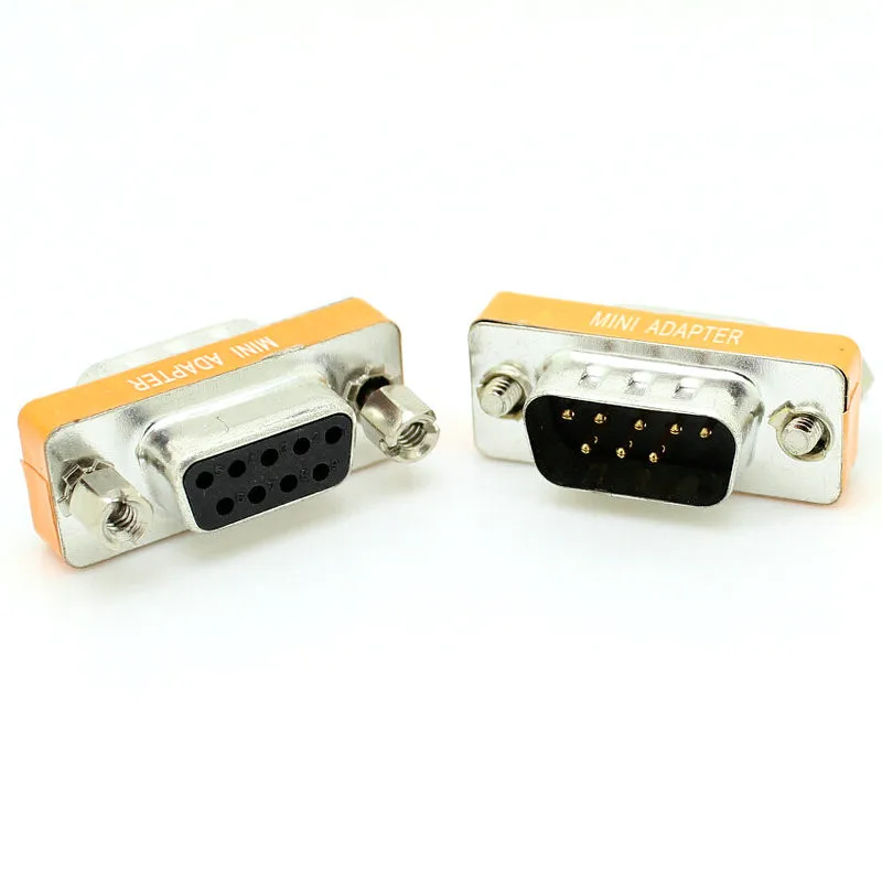 Female To Female Db9 9pin Gender Changer Convertor Male To Male Db9 Cross Adapter Oranger Null ...