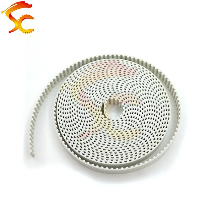 High Quality 50meters T5 PU open belt T5 timing belt T5 16MM white Polyurethane with steel core ...